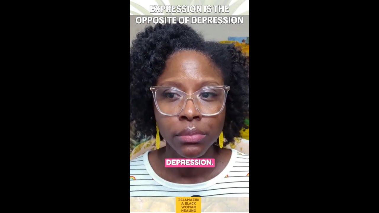Expression is the opposite of depression. - YouTube