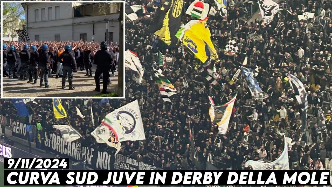 CURVA SUD JUVE IN DERBY DELLA MOLE |` Juventus vs Torino 9/11/2024 ...