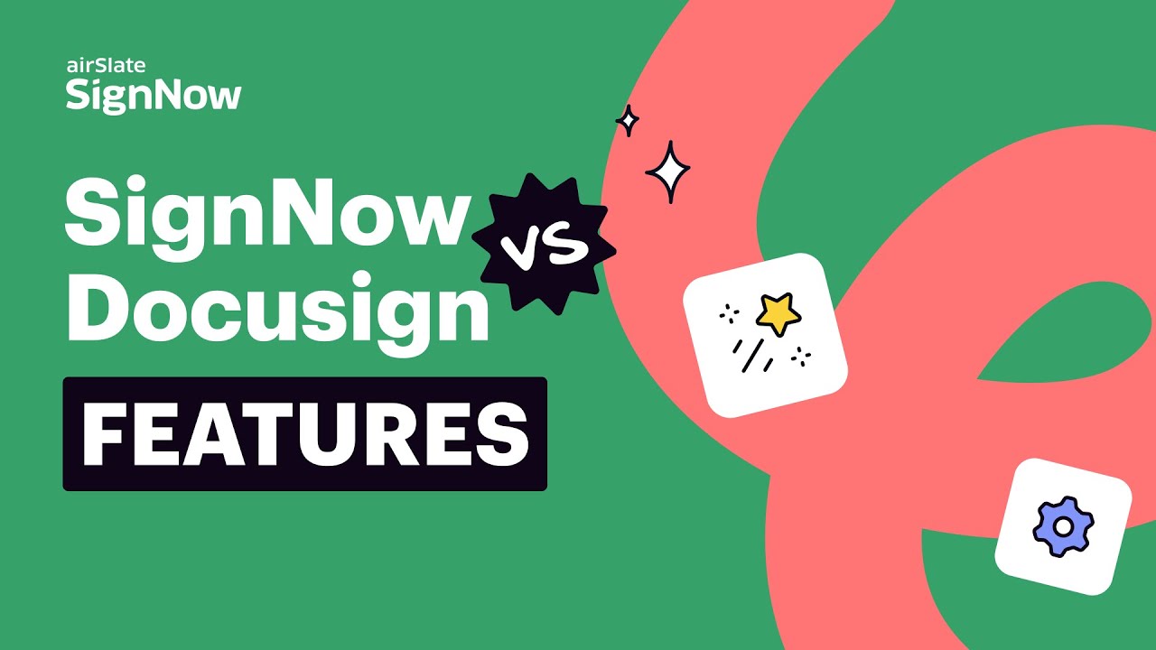 SignNow vs DocuSign | Features - YouTube