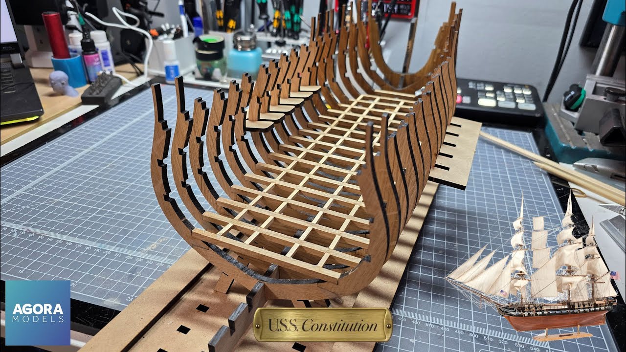 Build the U.S.S. Constitution - Pack 2 (Part 1) - Stages 6-7 - YouTube