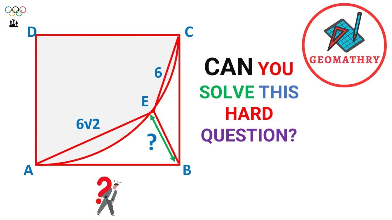 A Nice Square & Circle Question | Hard Level | Improve your Geometry ...