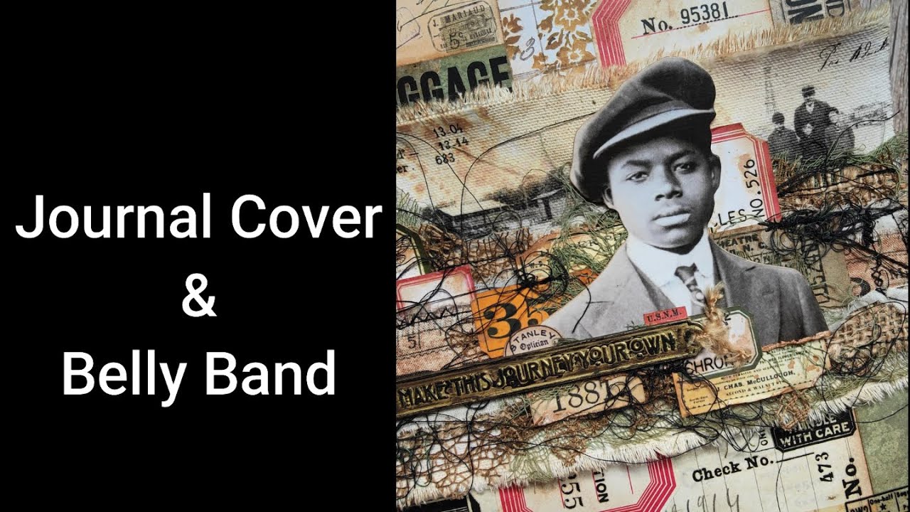 ***Journal Cover & Belly Band***How to decorate a PLASTIC JOURNAL**For ...