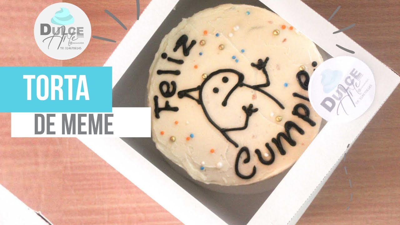 🧁Pastel de meme Decoración paso a paso. mini pastel - YouTube