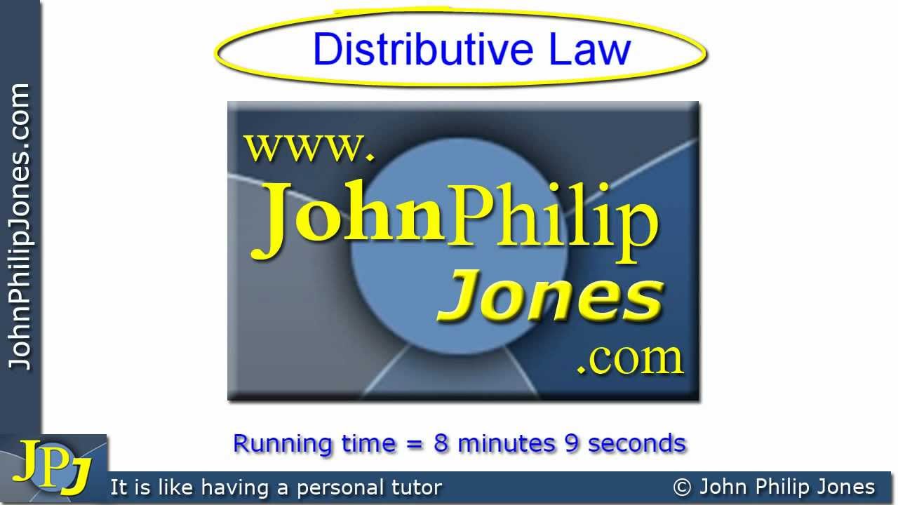 Boolean Distributive Law (2 of 5) - YouTube