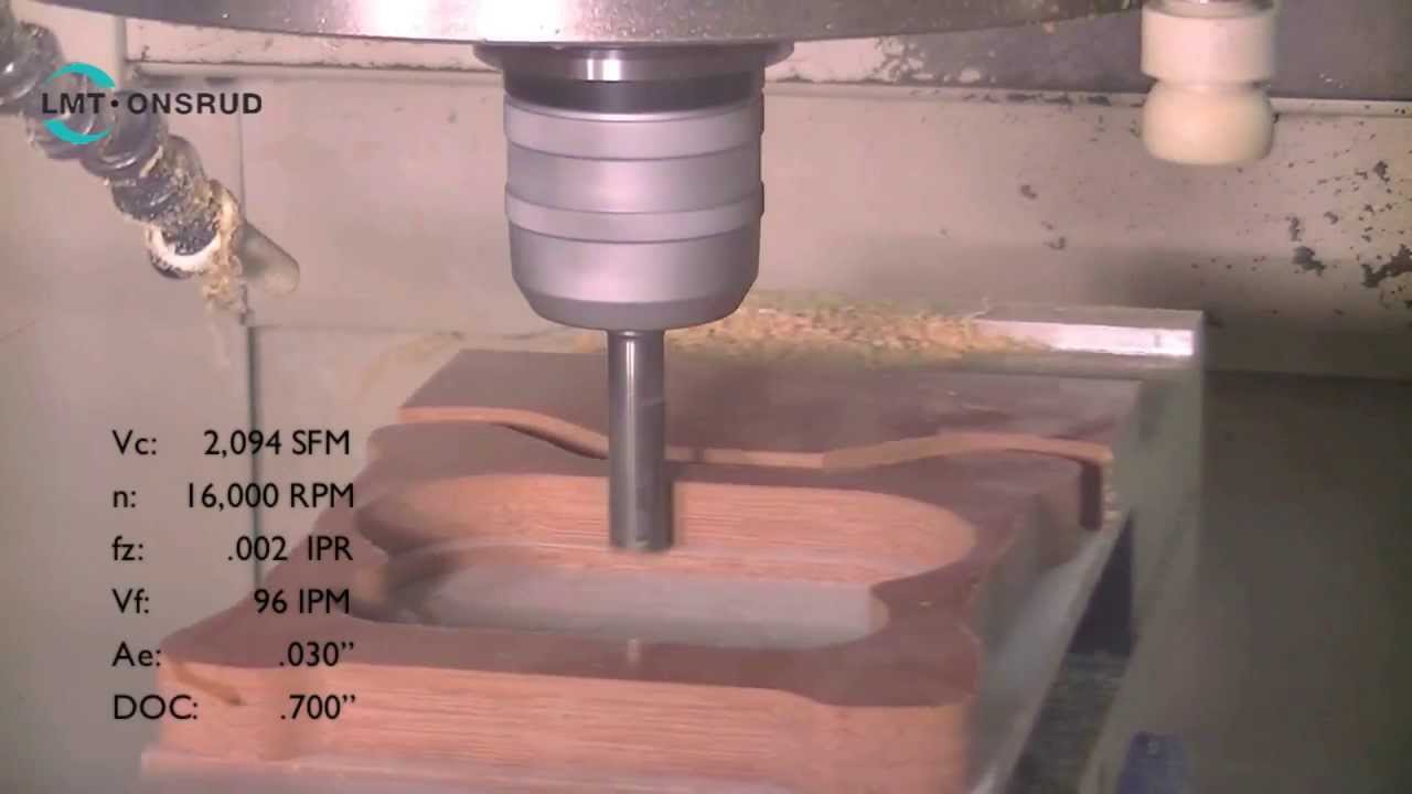 68-345 1/2" PCD Tipped SERF Tool Cutting Canvas Phenolic Video by LMT ...