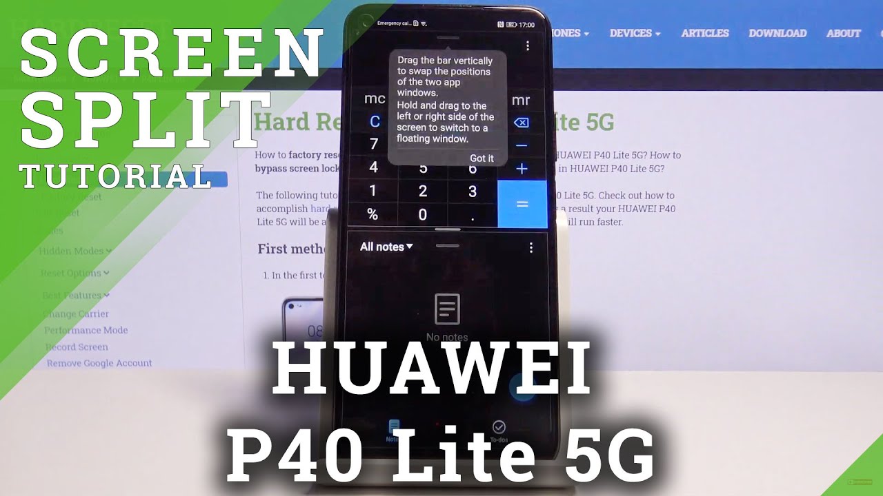 Huawei P40 Lite 5G How to Split Screen - YouTube