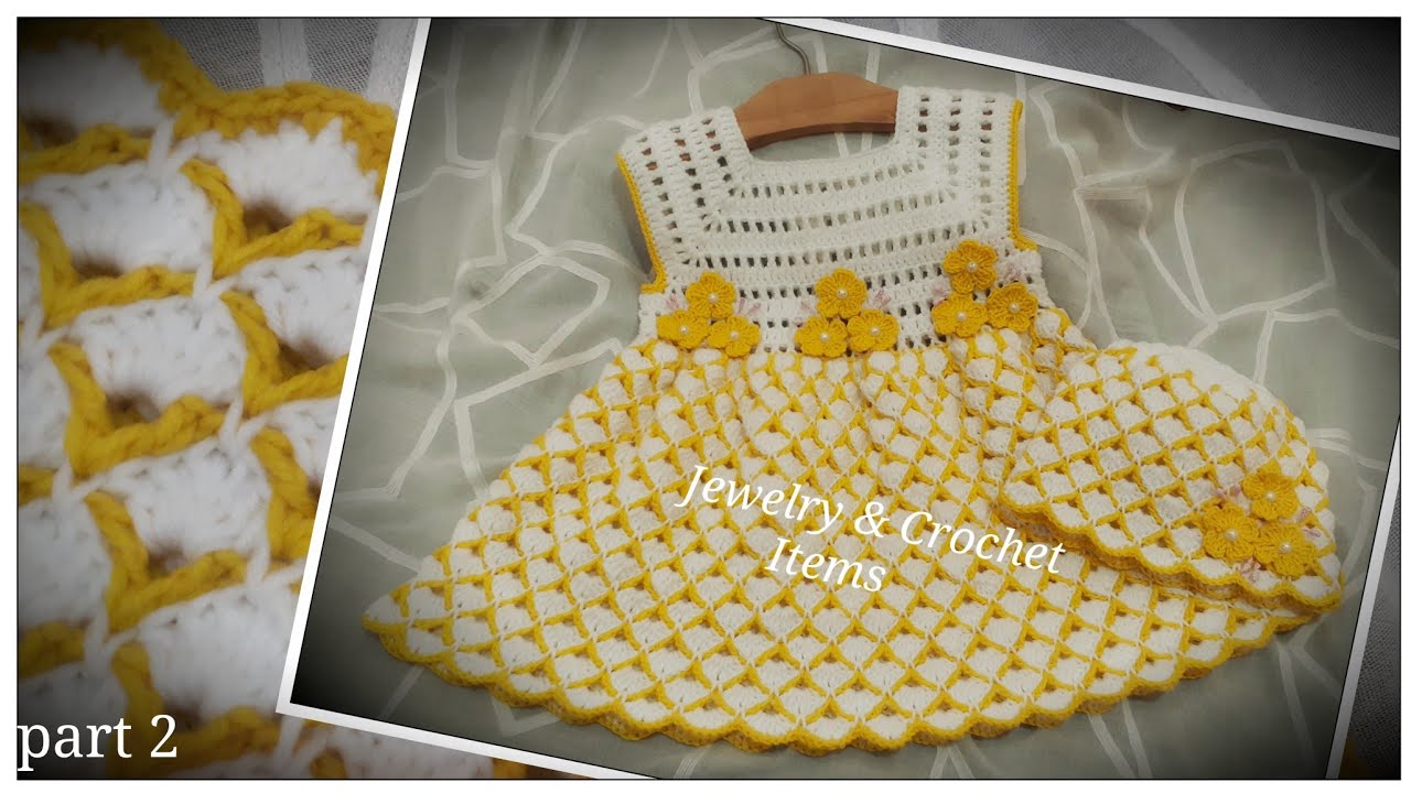 Crochet Box Sts Baby Frock| Shell Sts (part 2) - YouTube