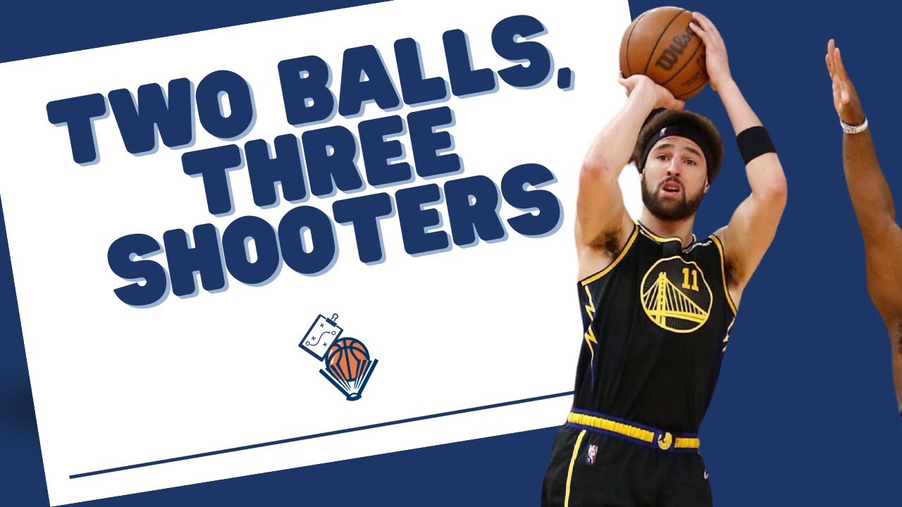 Two Balls, Three Shooters Basketball Shooting Drill - YouTube