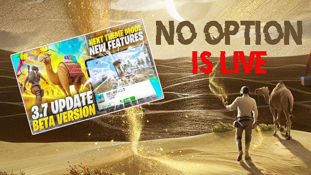 Pubg 3.7 Update Gameplay | No Option is Live #3.7pubgupdate #pubgmobile ...