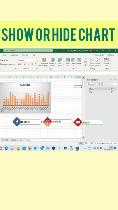 How To Quickly Show/Hide Charts in Excel #shorts #viral #youtube #excel #exceltutorial - YouTube