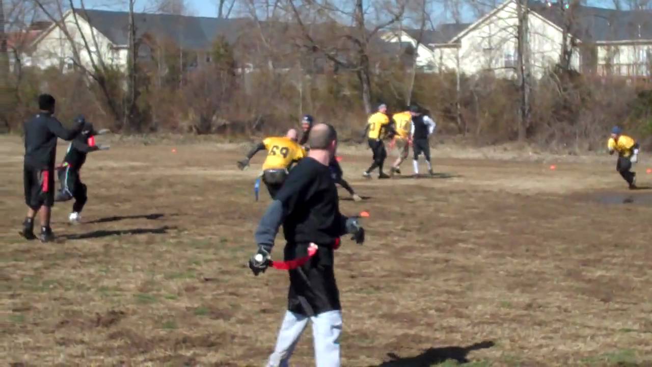 Raleigh Ravens flag football - YouTube