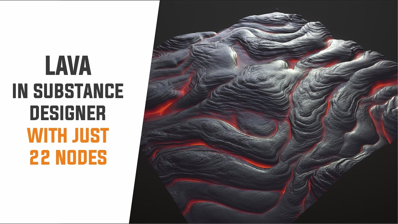 Create a Lava with 22 nodes- Substance Designer - YouTube