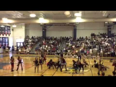 Baker high school dance team pep rally - YouTube