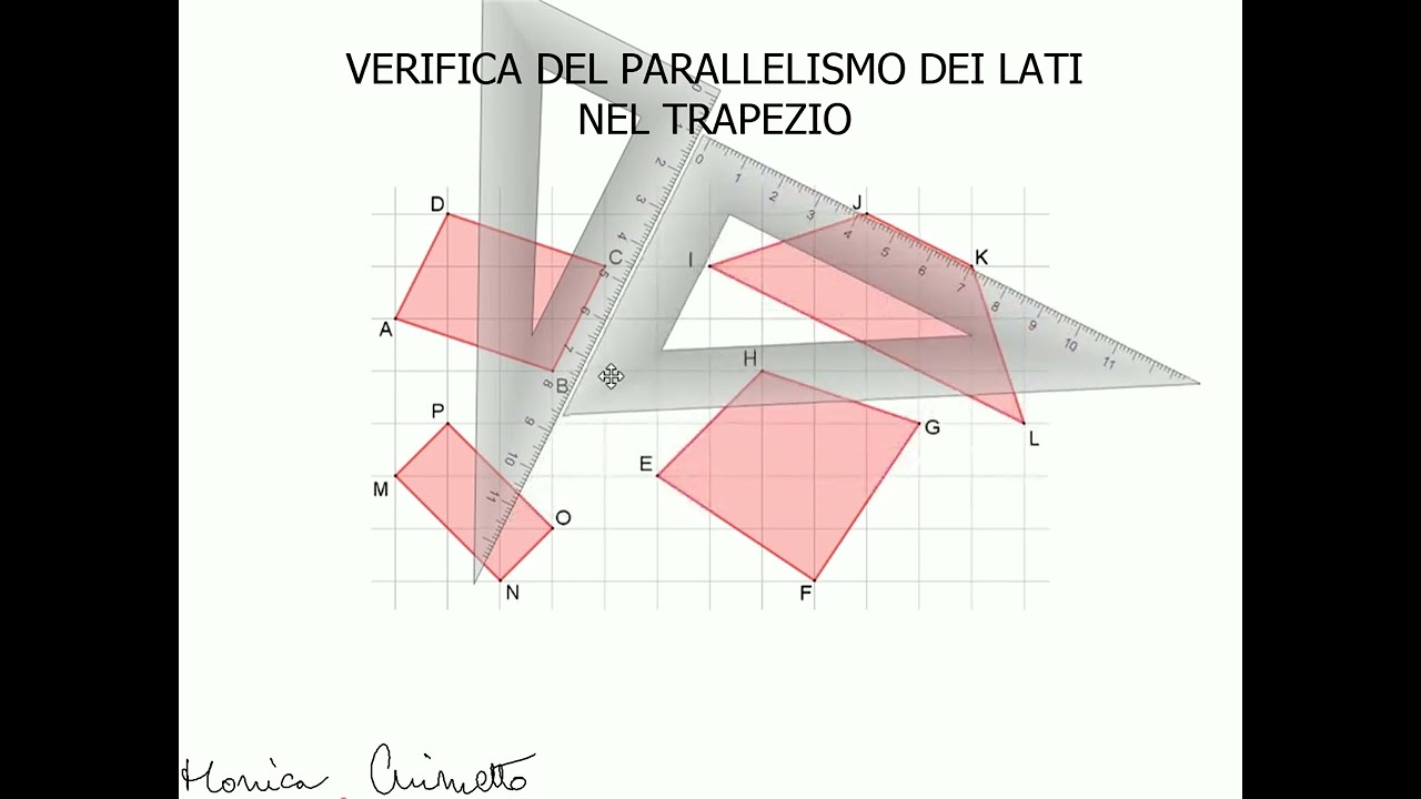 Verifica parallelismo e perpendicolarità nei quadrilateri - YouTube