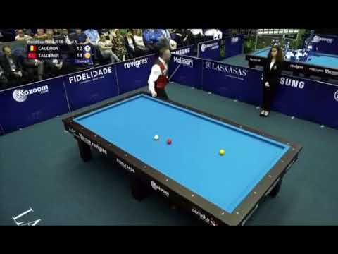 Türkiye Bilardo- Frederick Caudron akıl dolu bir atış