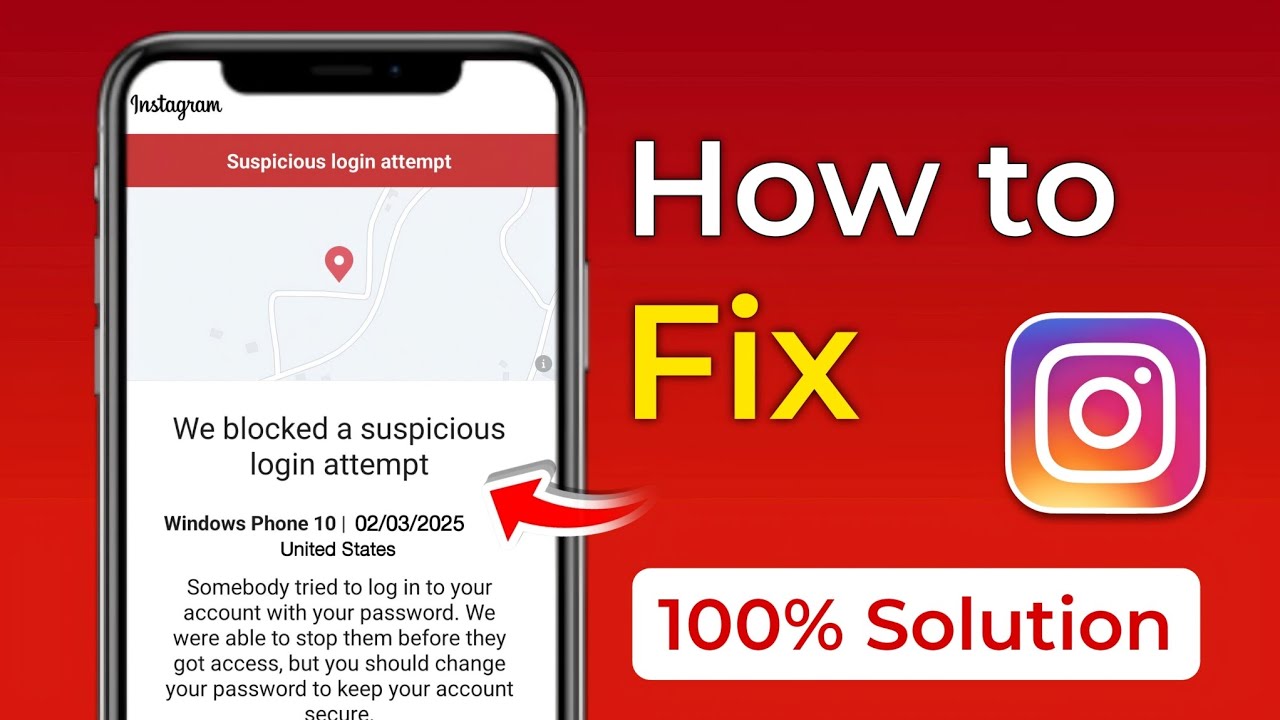 Fix we blocked a suspicious login attempt instagram | instagram we ...