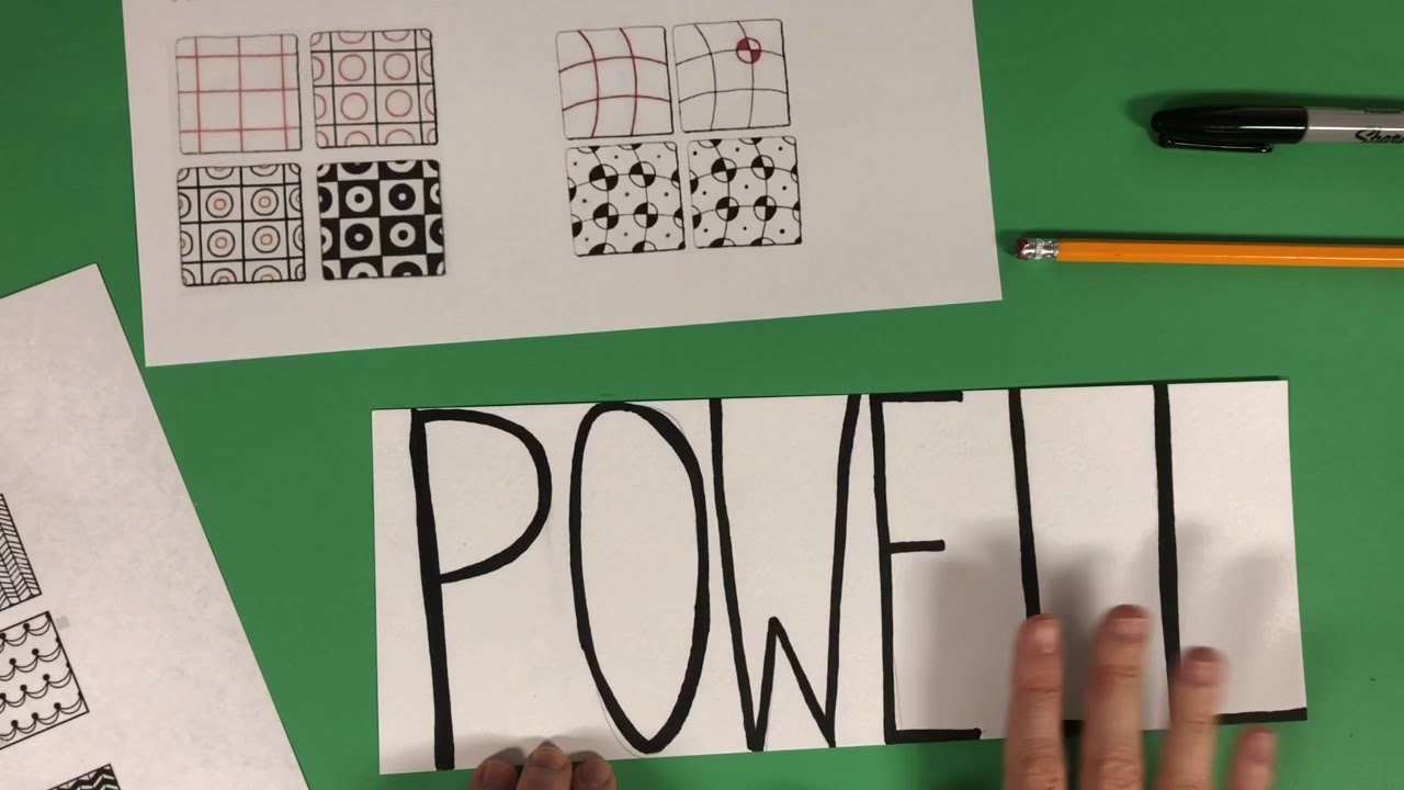 Zentangle Name: Step 1 - YouTube