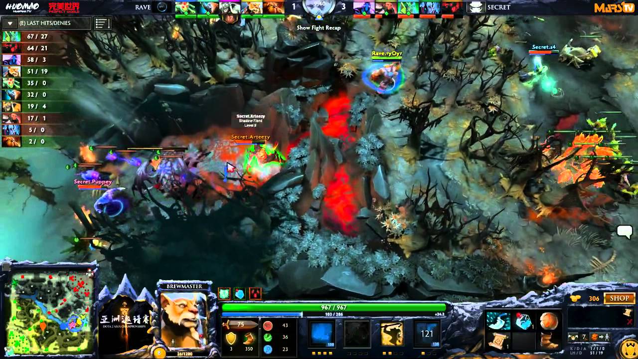 Secret vs Rave - (Dota 2 Asia Championships) - LD & Merlini - YouTube