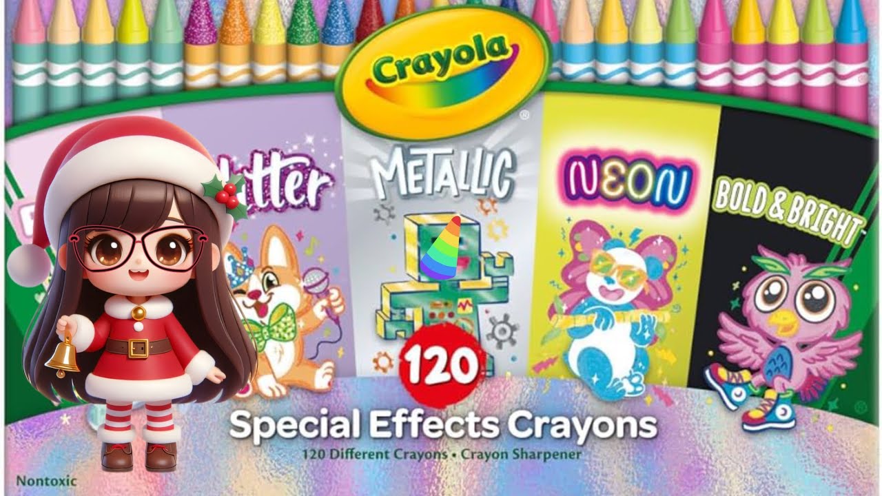 Review Crayola special efectos crayons - YouTube