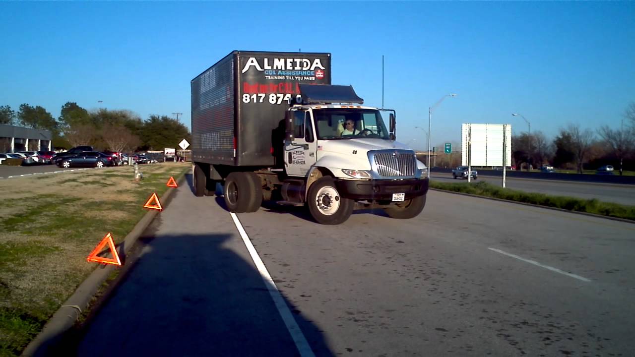 CDL TRUCK RENTAL ALMEIDA PARALLEL PARKING - YouTube
