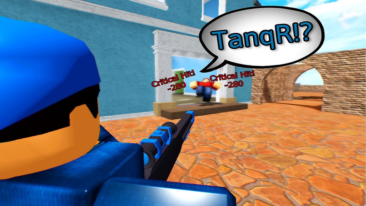 Noob pretends to be TanqR in Arsenal servers! Pt1 (Roblox) - YouTube