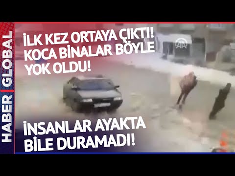 İnsanlar Ayakta Duramadı! Malatya'da Deprem Anı İlk Kez Ortaya Çıktı! Koca Binalar Böyle Yıkıldı