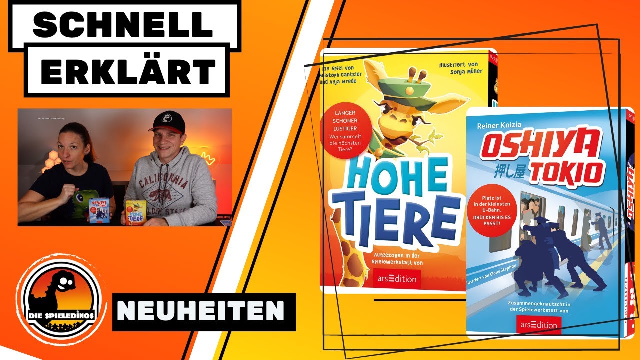 Zwei neue arsEdition Spiele erklärt! Oshiya Tokyo & Hohe Tiere ...