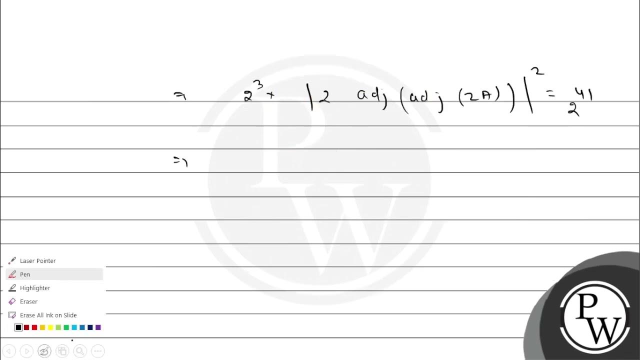 Let \(A\) be a \(3 \times 3\) real matrix. If \(\operatorname{det}\left(2 \operatorname{adj}(2 ...
