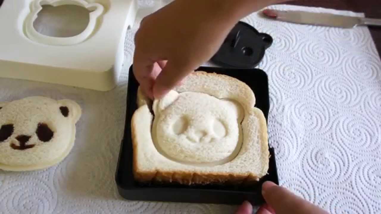 Panda Shaped Sandwich - Easy & Cute - YouTube