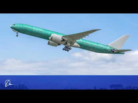 See the First Flight of a Boeing 777-9