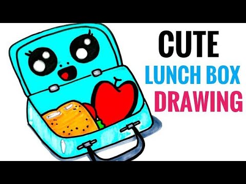How to Draw Lunch box / step by step / easy drawing for kids || - YouTube