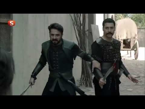 Bamsibeyrek and Aliyar fighting scene in a movie