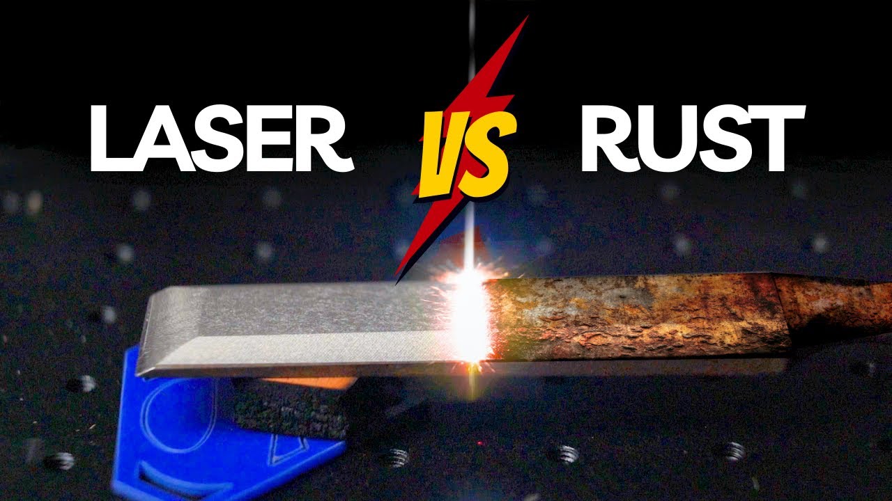 Rust Cleaning with my 20W Fiber Laser - YouTube