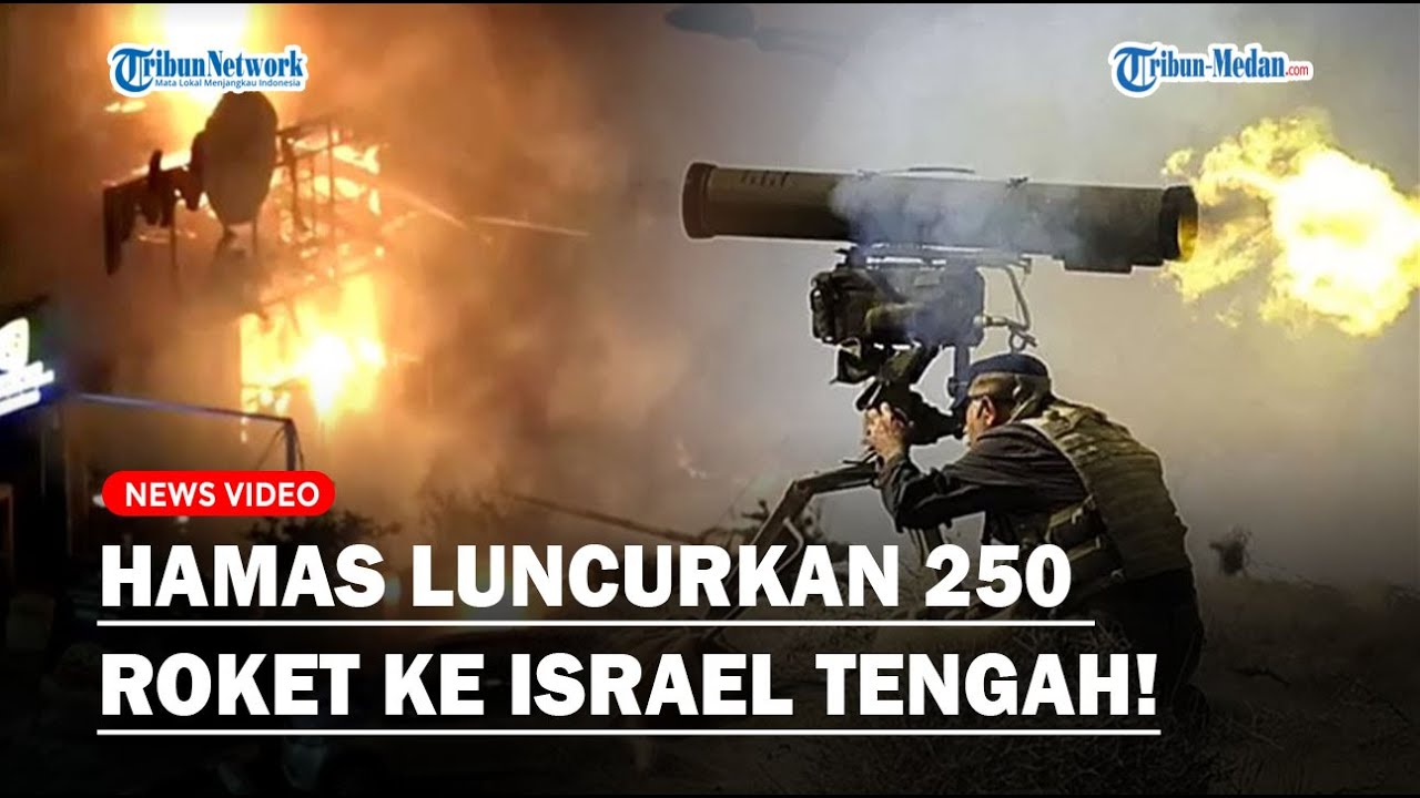 HAMAS Luncurkan 250 Roket ke Perkotaan Israel Tengah, Sirene Meraung ...