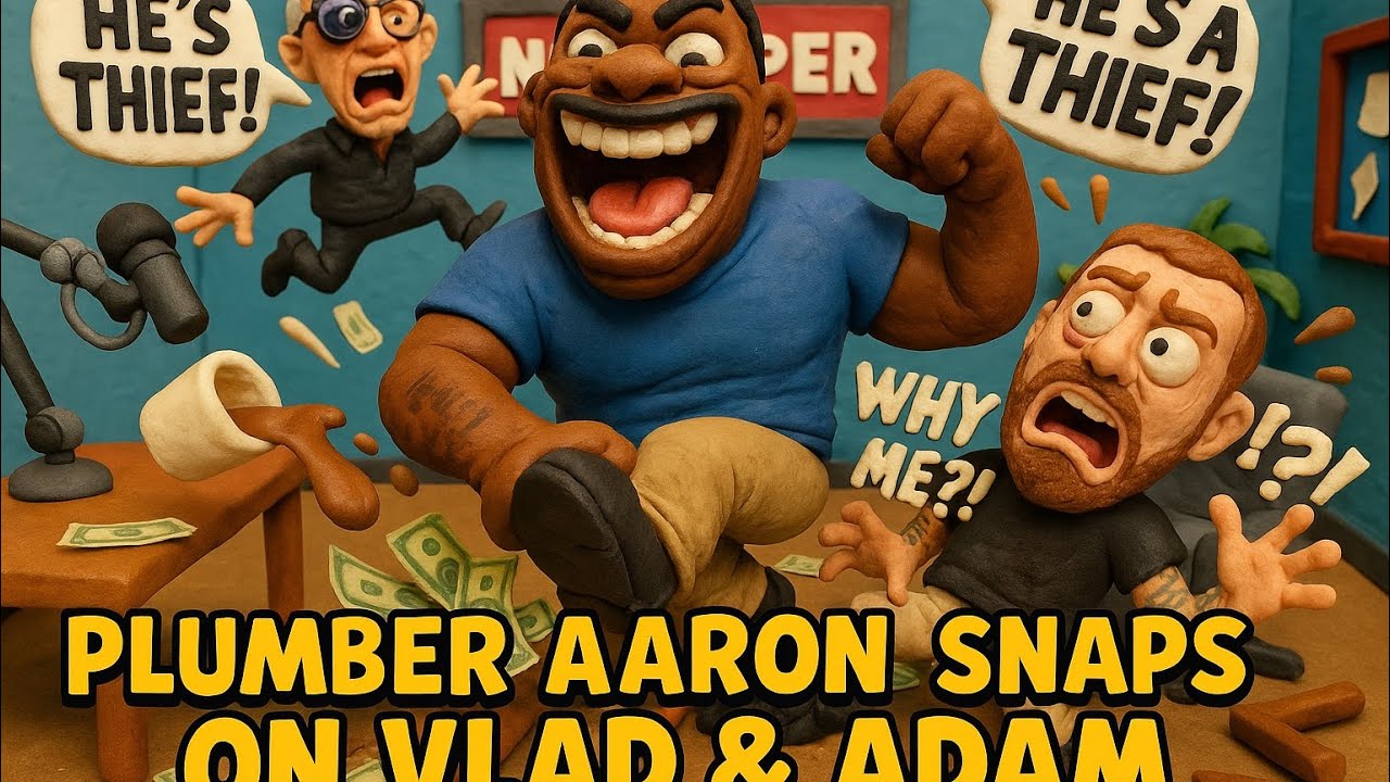 AARON THE PLUMBER CRASHES OUT ON DJ VLAD AND ADAM 22 THIS IS GOING TO ...