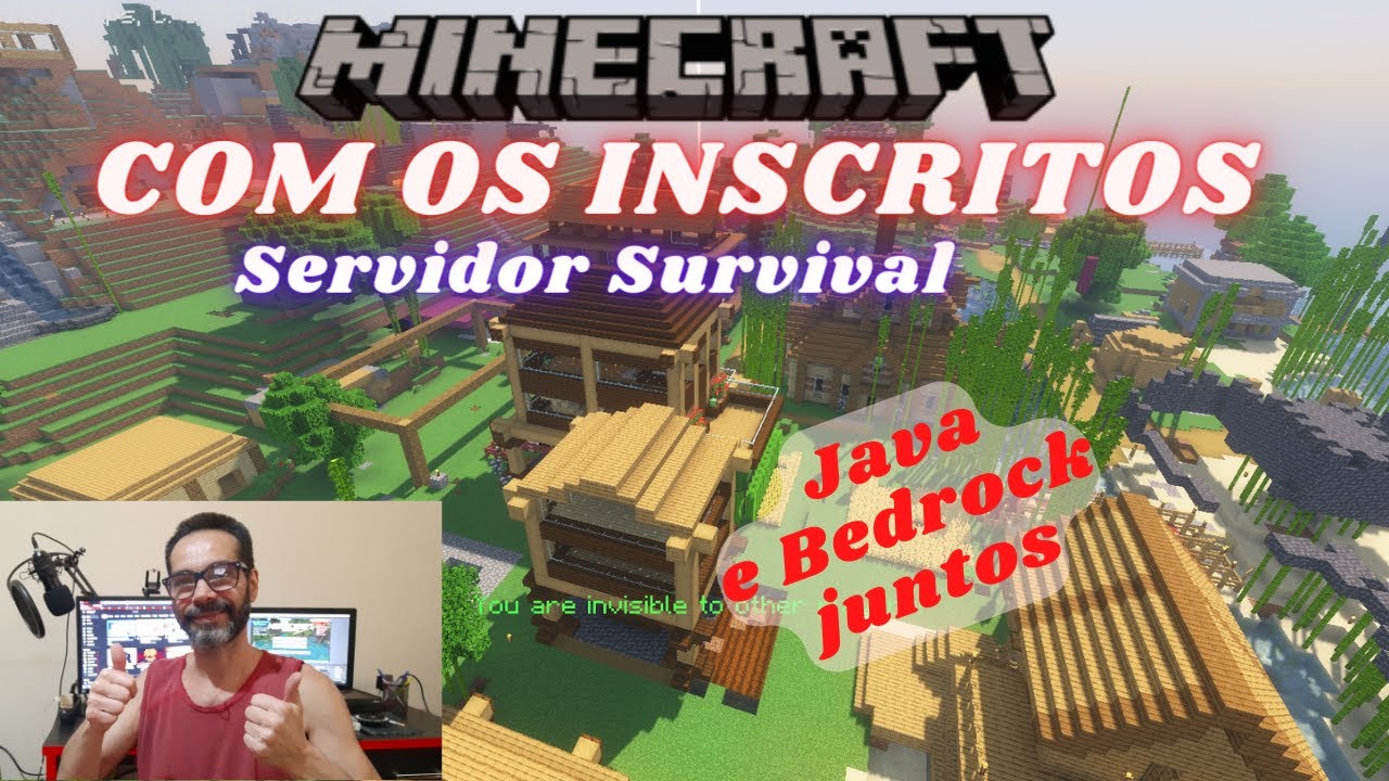 🔴 🎮 🔴 MINECRAFT JOGANDO COM OS INSCRITOS SERVIDOR JAVA E BEDROCK 🔴 AO VIVO 🔴 🎮 🔴 - YouTube