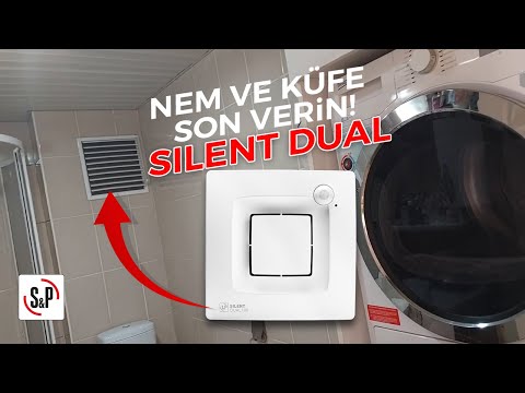 Banyo ve tuvaletlerde nem ve küf oluşumuna SILENT DUAL banyo fanı ile son verin