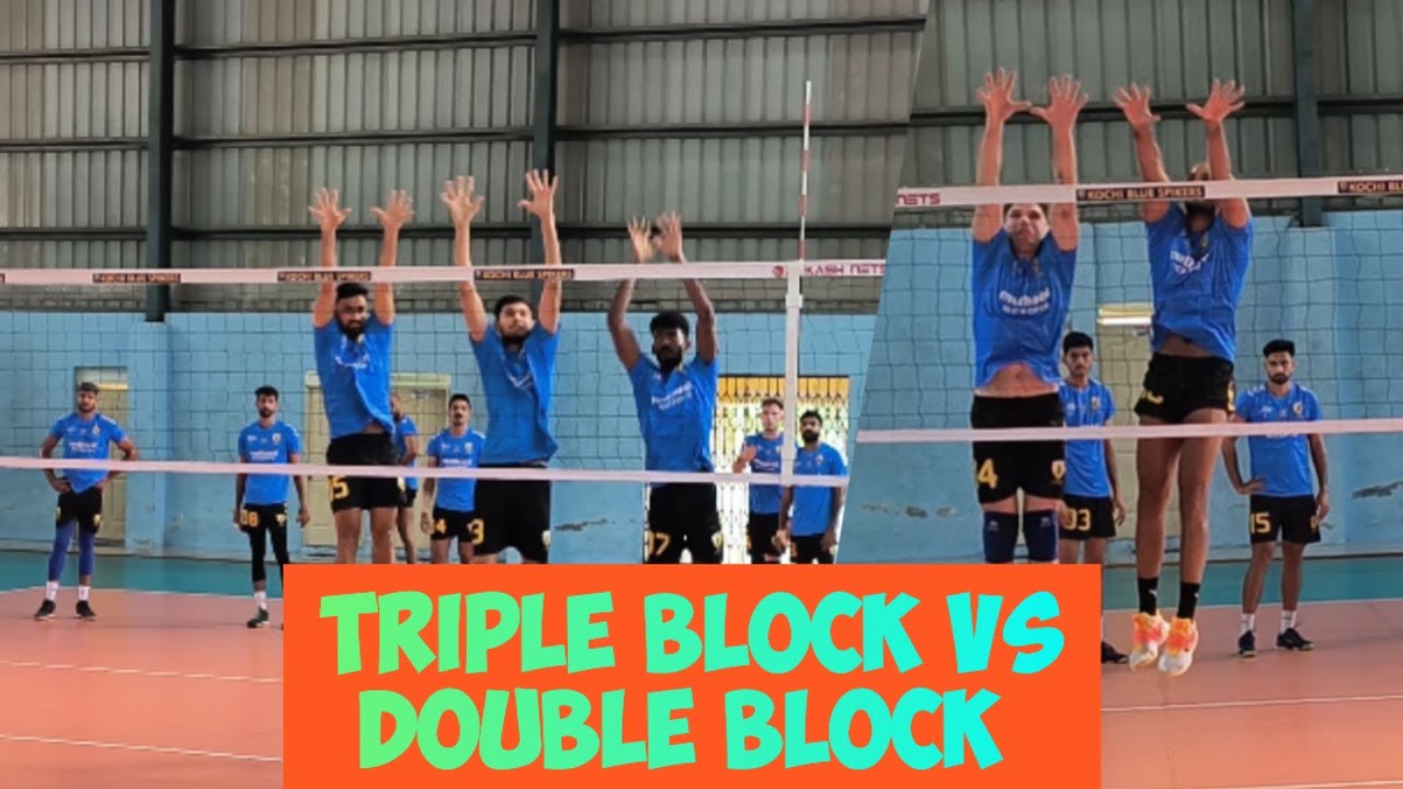 😱🔥💯💡WHEN TO DO TRIPLE BLOCK & DOUBLE BLOCK 🔥 #sports #volleyball # ...