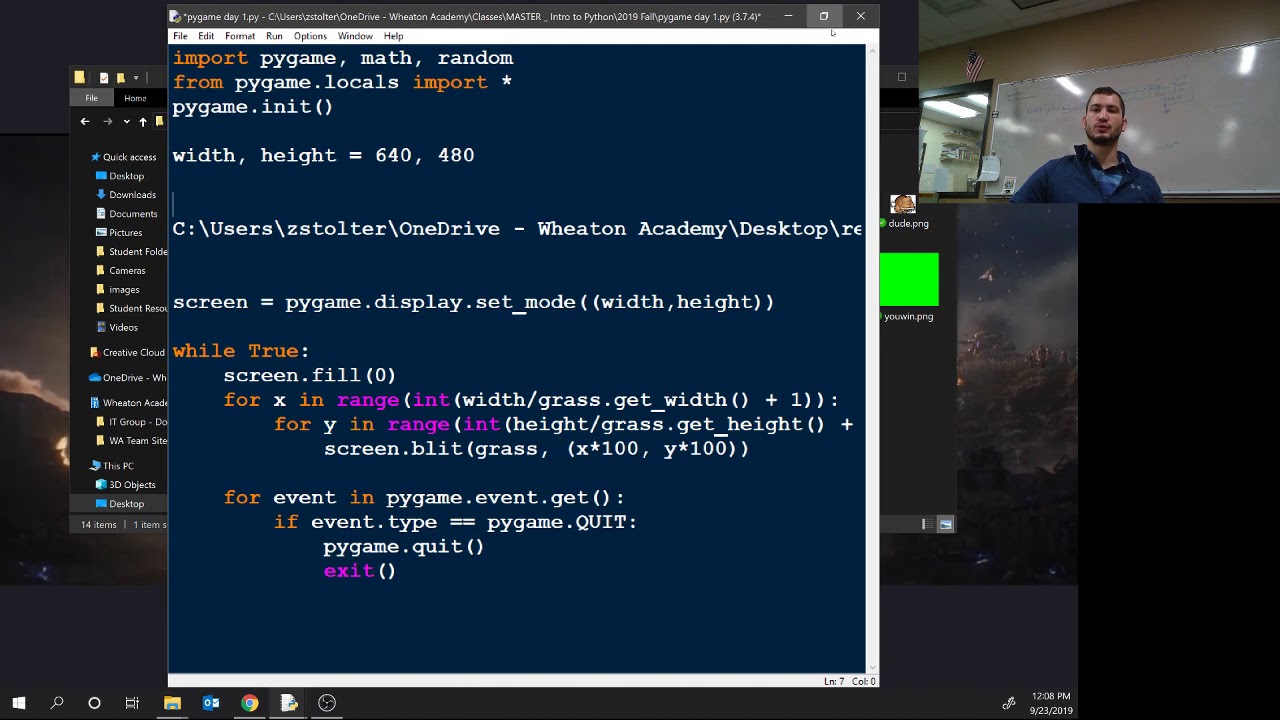 Class 9 23 19 Load Images Pygame YouTube class-9-23-19-load-images-pygame-youtube