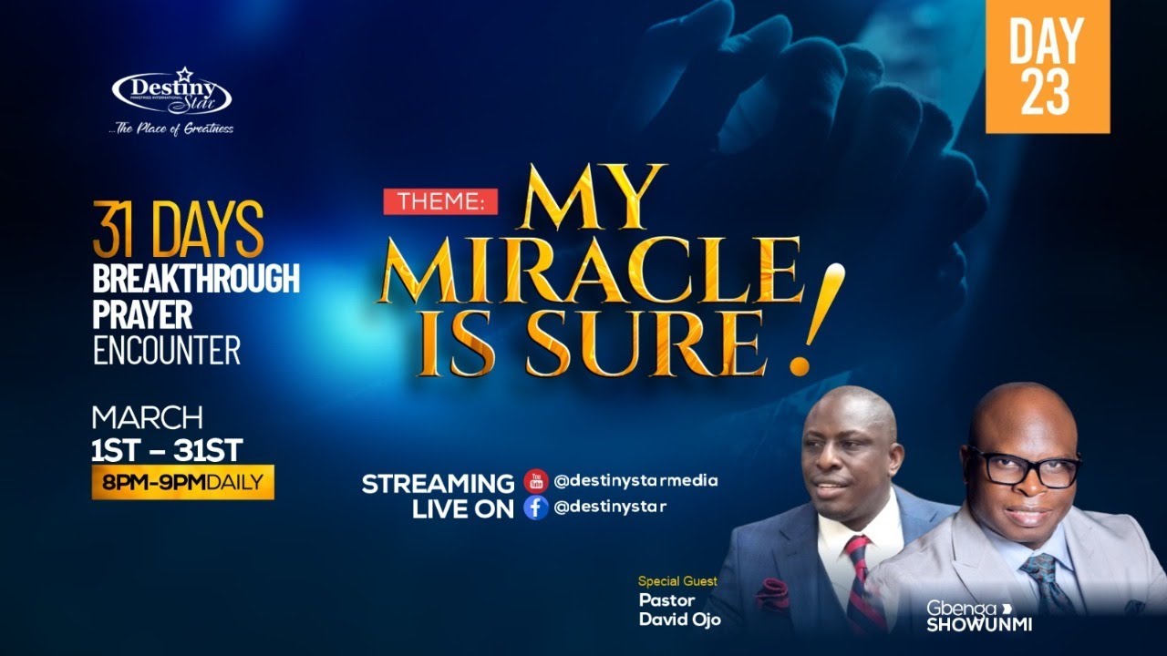 Day 23: 31 Days Breakthrough Prayer Encounter II Pastor David Ojo - YouTube