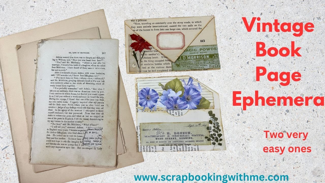 New Series ~ Using up Those Old Book Pages ~ Creating Beautiful ...