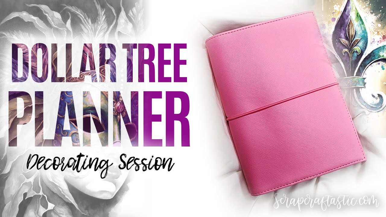 Dollar Tree Planner Weekly Planner Challenge Decorating Session - YouTube