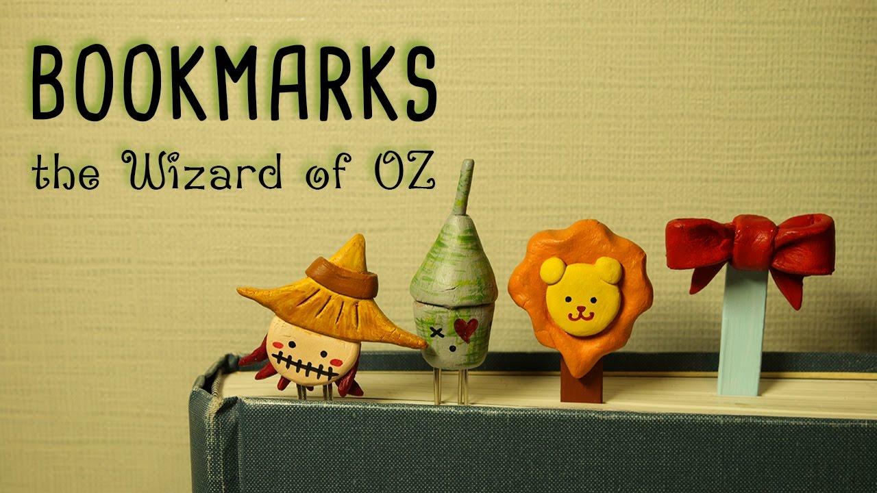 DIY bookmarks using clay for booklovers_ The wizard of OZ craft_fairy ...