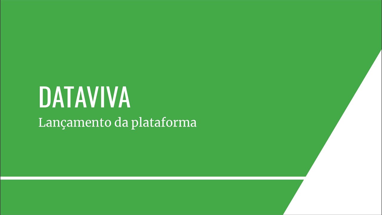 Lançamento da Plataforma DATAVIVA - YouTube
