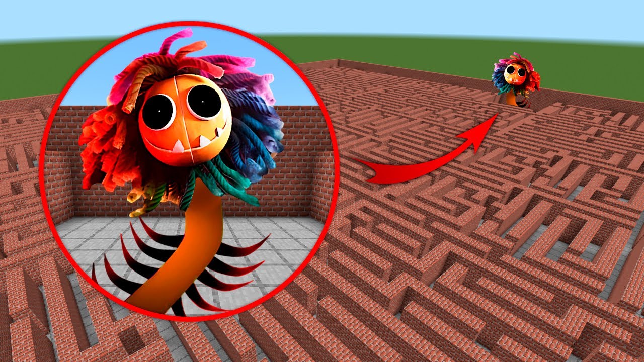 I Found Sprunki DURPLE x YARNABY Phase (???) in MAZE | Minecraft PE ...