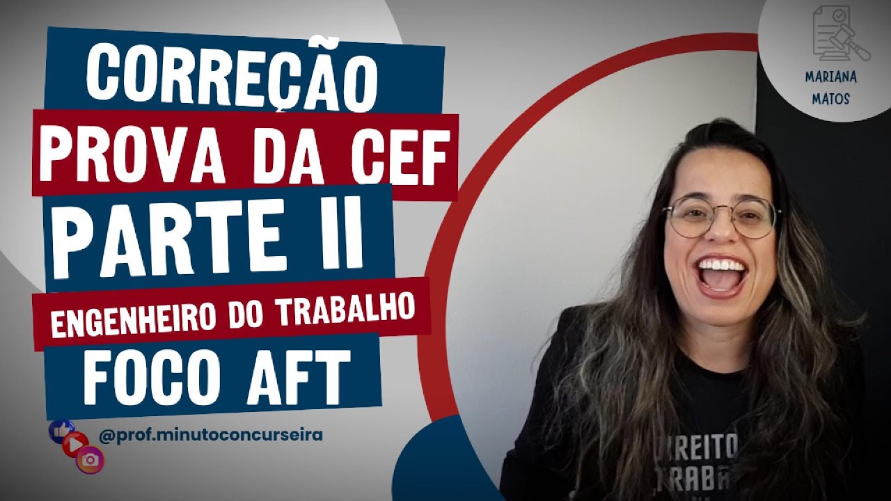 Correção da prova da CEF - parte 2 - YouTube