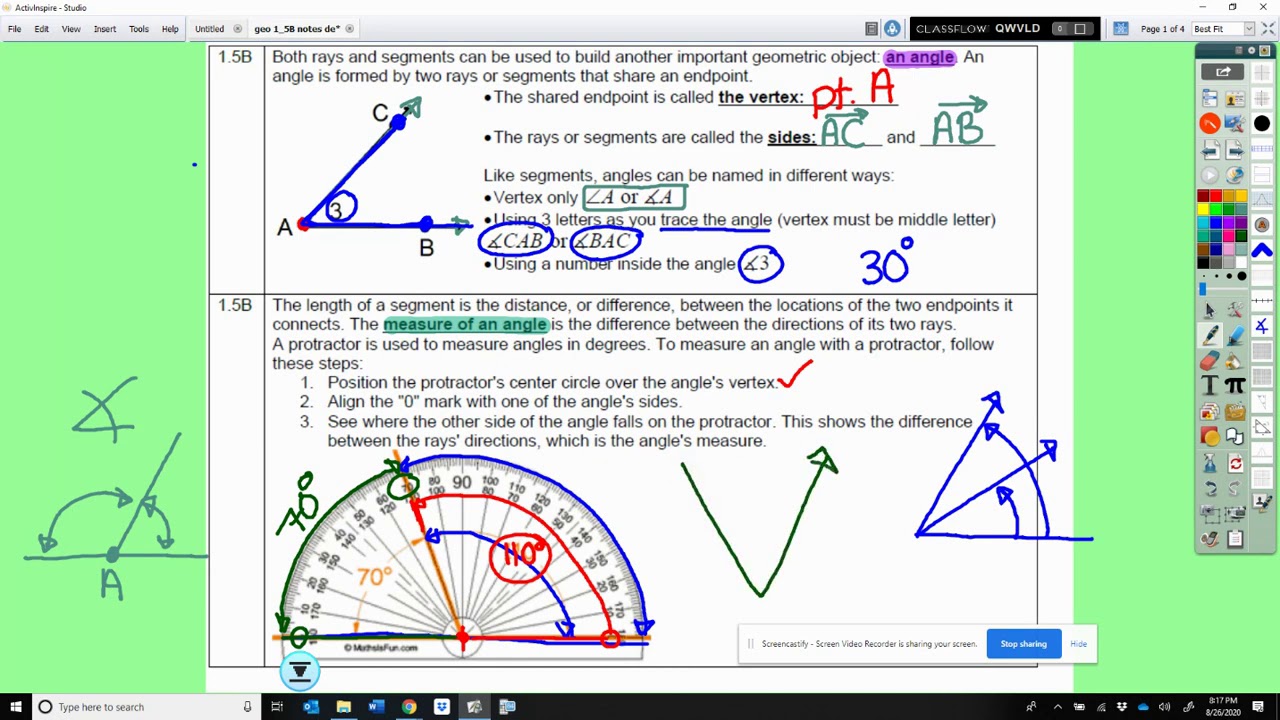 APEX Geometry 1.5B Notes - YouTube