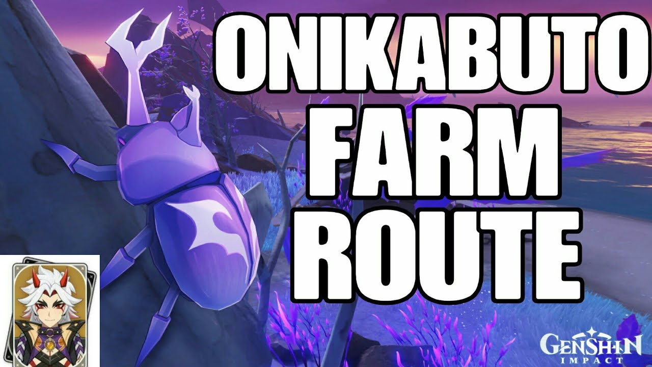 ONIKABUTO Farm Route | Arataki Itto Ascension Material - YouTube