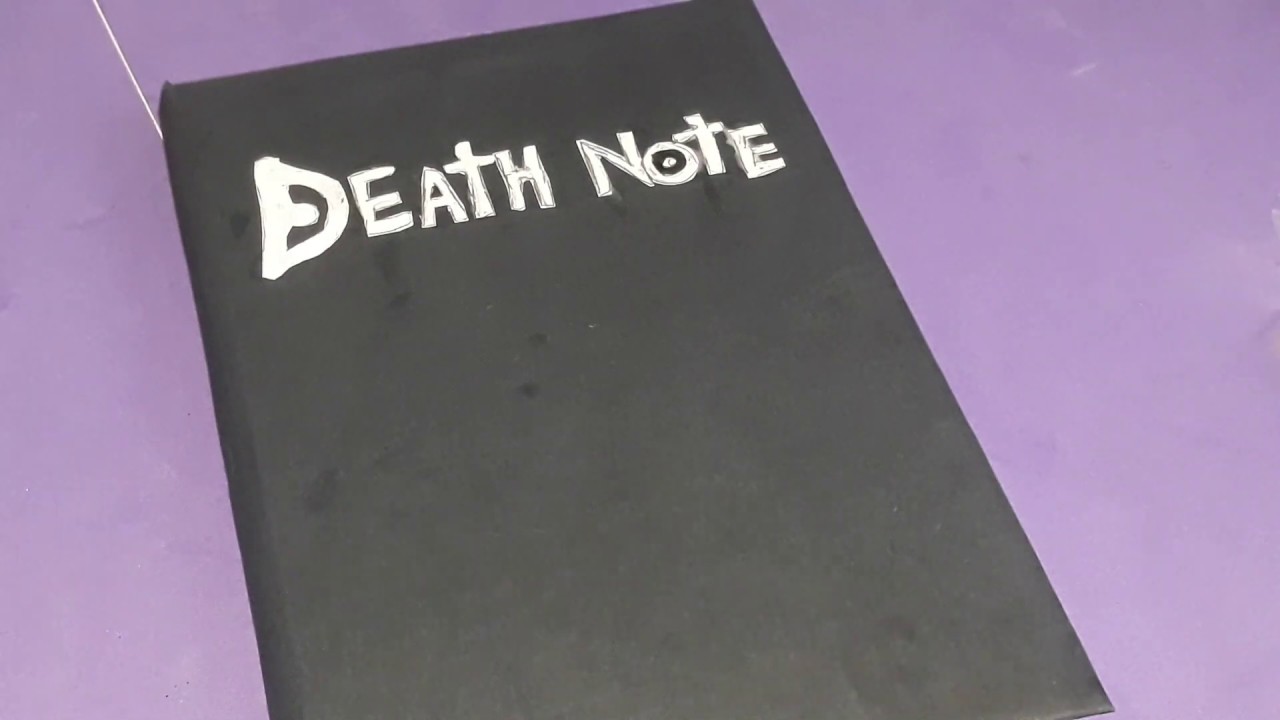DIY: COMO FAZER UM CADERNO DEATH NOTE (super fácil) - YouTube