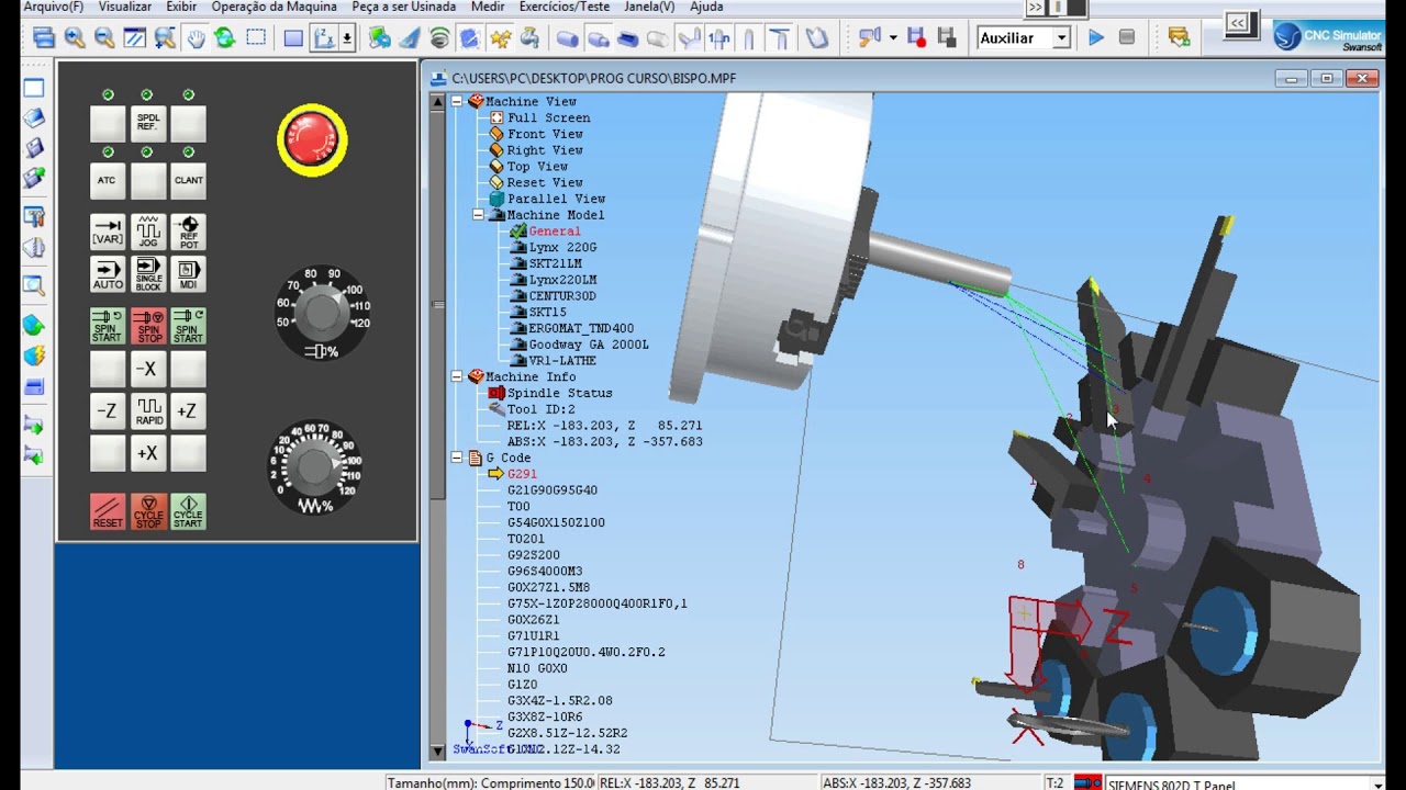 10 Preset de brocas e ferramentas de torneamento interno no torno CNC ...